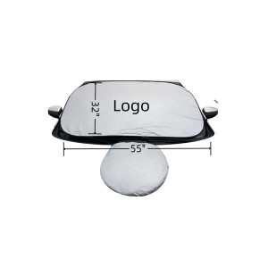 Custom Front Windshield Sun Shade With Pouch